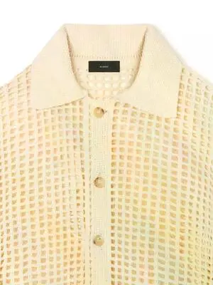 Alanui Where The Wave Begins Openwork Buttoned Shirt