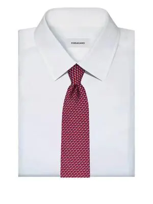 FERRAGAMO Silk Neck Tie - Red