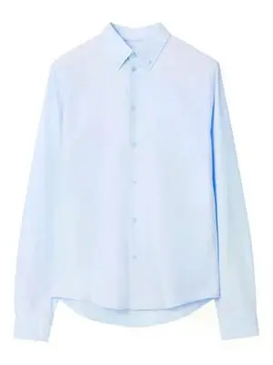 Burberry Equestrian Knight Oxford Shirt - Blue
