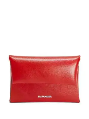 JIL SANDER Folded Card Holder - Red