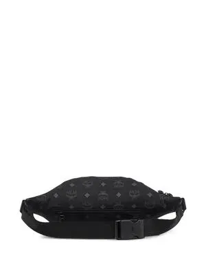 Mcm Fursten Monogram-pattern Belt Bag - Black