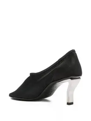 NICOLE SALDANA Harper Sculpted-heel Mesh Pumps