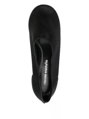 NICOLE SALDANA Harper Sculpted-heel Mesh Pumps