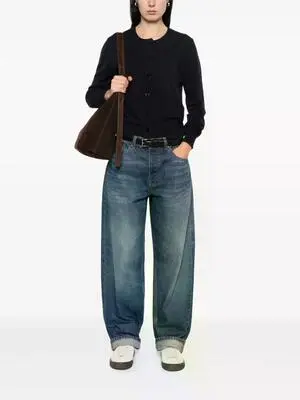 PUROTATTO Buttoned Cardigan - Blue