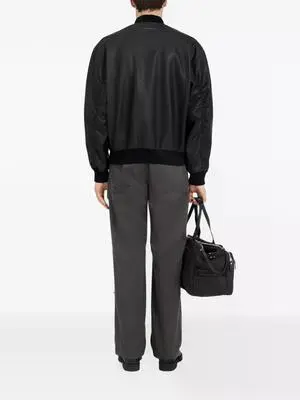 MAISON MARGIELA Leather-effect Zip-pocket Bomber Jacket