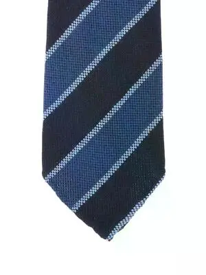 Cesare Attolini Striped Neck Tie - Blue