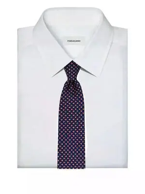 FERRAGAMO Printed Silk Neck Tie
