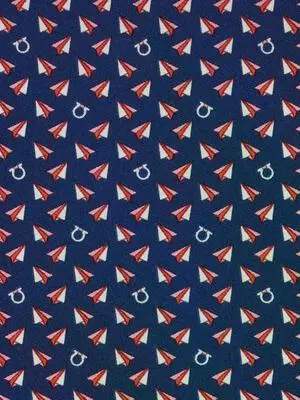 FERRAGAMO Printed Silk Neck Tie