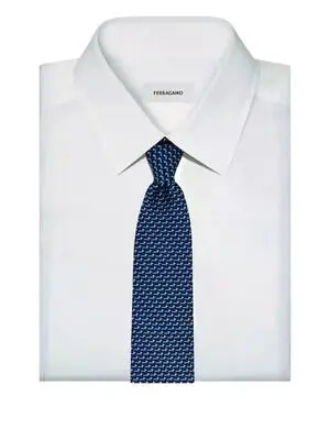 FERRAGAMO Printed Silk Neck Tie
