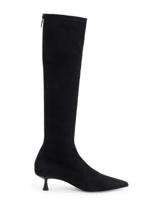L'Agence Emilie Suede Kitten-heel Boot