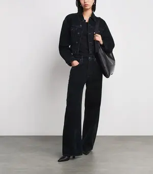 AGOLDE Cotton-blend Velvet Low Curve Jeans