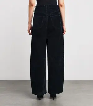 AGOLDE Cotton-blend Velvet Low Curve Jeans