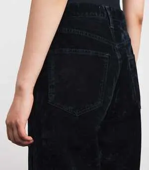 AGOLDE Cotton-blend Velvet Low Curve Jeans