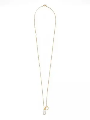 JIL SANDER Freshwater Pearl Pendant Necklace - Gold
