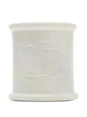 Burberry Rose Violet Blossom Logo-detail Candle - White