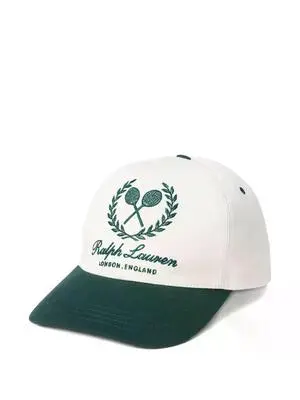 Ralph Lauren Purple Label Crest-embroidered Ball Cap - White
