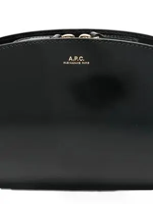 A.p.c. Small Demi-lune Shoulder Bag - Black