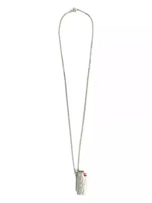 Emilio Pucci Lighter Case Pendant Necklace - Silver