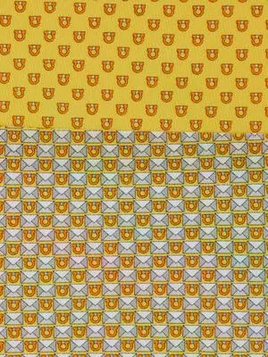 FERRAGAMO Printed Silk Neck Tie - Yellow