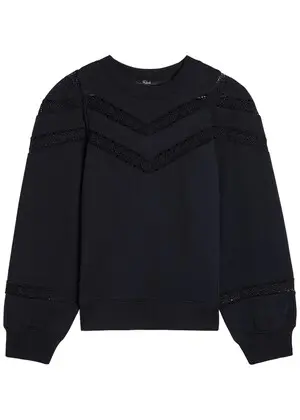 Rails Isles Embroidered Cotton Sweatshirt