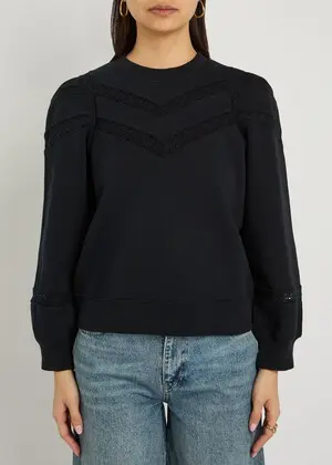 Rails Isles Embroidered Cotton Sweatshirt