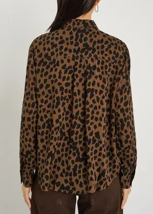 Rails Josephine Leopard-print Jersey Shirt