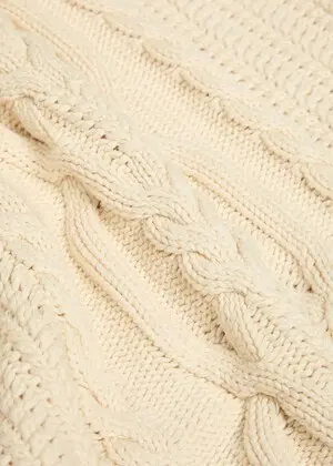 Free People Frankie Cable-knit Cotton Jumper