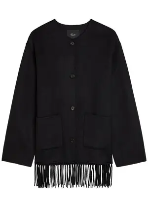 Rails Tomoko Fringed Hem Wool-blend Jacket