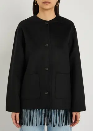 Rails Tomoko Fringed Hem Wool-blend Jacket
