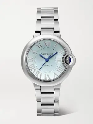 Cartier Ballon Bleu De Automatic Stainless Steel Watch - Silver