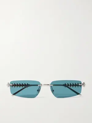 Cartier Clash De Rimless Sunglasses - Silver
