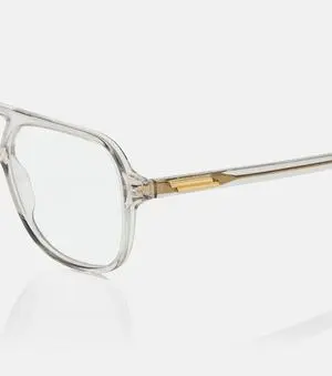 Bottega Veneta Slim Ribbon Aviator Glasses
