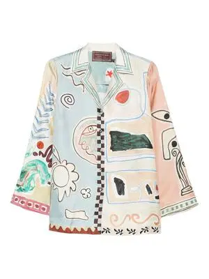ALEMAIS Michelle Silk Shirt - Multicolour