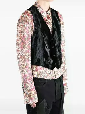 SAPIO Cavallino Velvet Effect Gilet