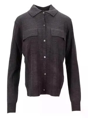 P.a.r.o.s.h Pocket Collared Cardigan - Grey