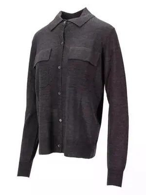 P.a.r.o.s.h Pocket Collared Cardigan - Grey