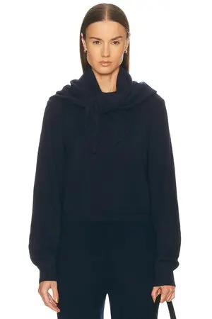 EAVES Parris Detachable Kerchief Crew - Navy