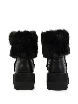 Karl Lagerfeld Faux-fur Platform Boots
