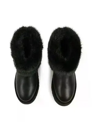 Karl Lagerfeld Faux-fur Platform Boots