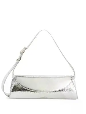 JIL SANDER Small Cannolo Shoulder Bag - Silver