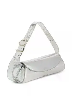 JIL SANDER Small Cannolo Shoulder Bag - Silver