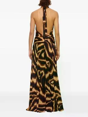 Emilio Pucci Labirinto Print Sleeveless Dress - Black
