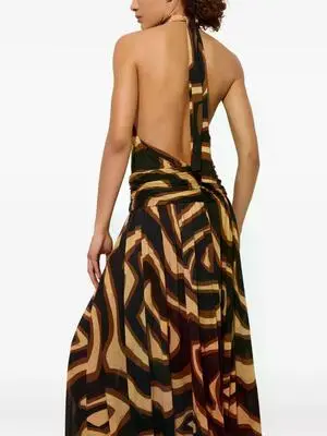 Emilio Pucci Labirinto Print Sleeveless Dress - Black