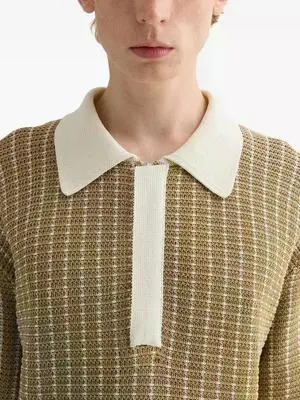 JIL SANDER Striped-pattern Polo Shirt