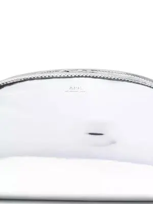 A.p.c. Demi-lune Zip Shoulder Bag - Silver