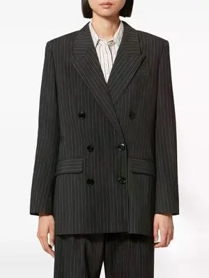 Isabel Marant Étoile Jevima Pinstripe Double-breasted Blazer