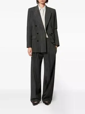 Isabel Marant Étoile Lisetta Pinstripe Trousers - Grey
