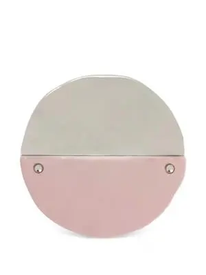 JIL SANDER Cannolo Engraved-logo Bag Pin - Grey