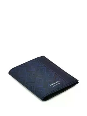 FERRAGAMO Monogram Card Holder - Blue