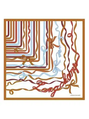 Longchamp Rubans Silk Scarf - Neutrals